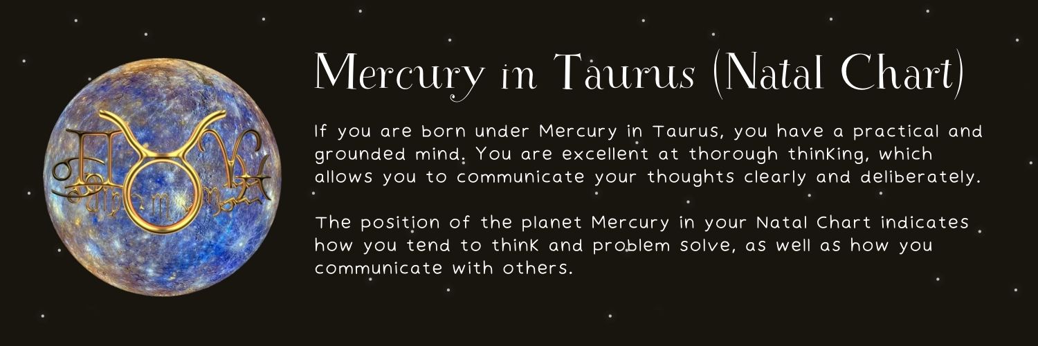 Mercury in Taurus: Natal Chart Meaning - Altar Gods