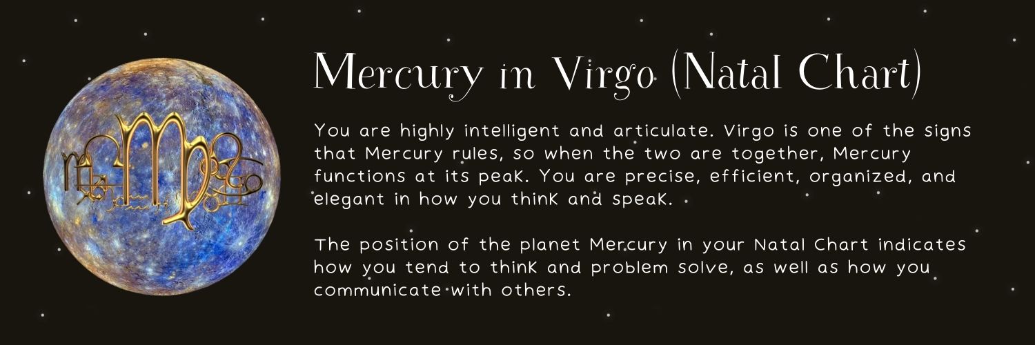 Mercury in Virgo: Natal Chart Meaning - Altar Gods