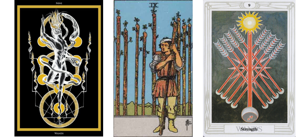 Nine of Wands - Tarot Card Meaning - Altar Gods