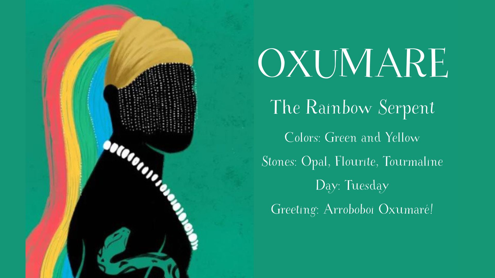 Oxumare: The Rainbow Serpent of Candomble - Altar Gods