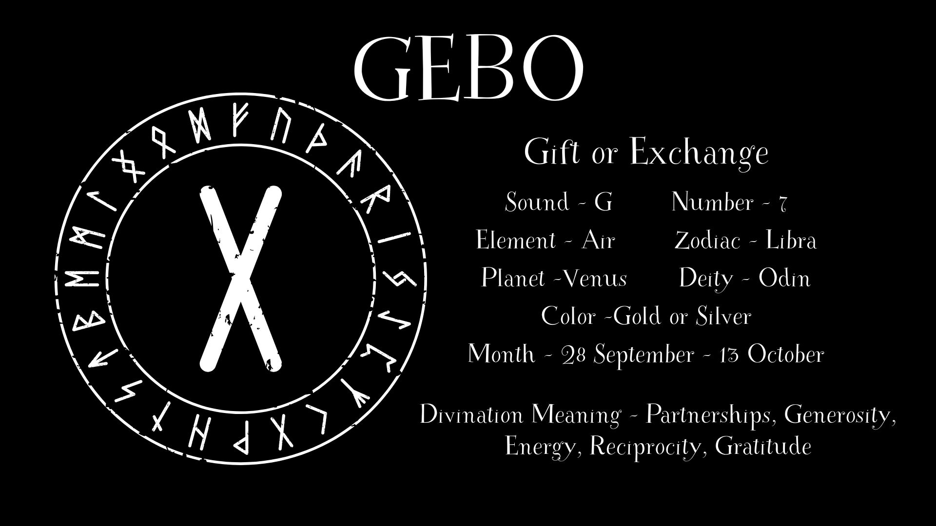 Gebo – Norse Rune Meaning - Altar Gods