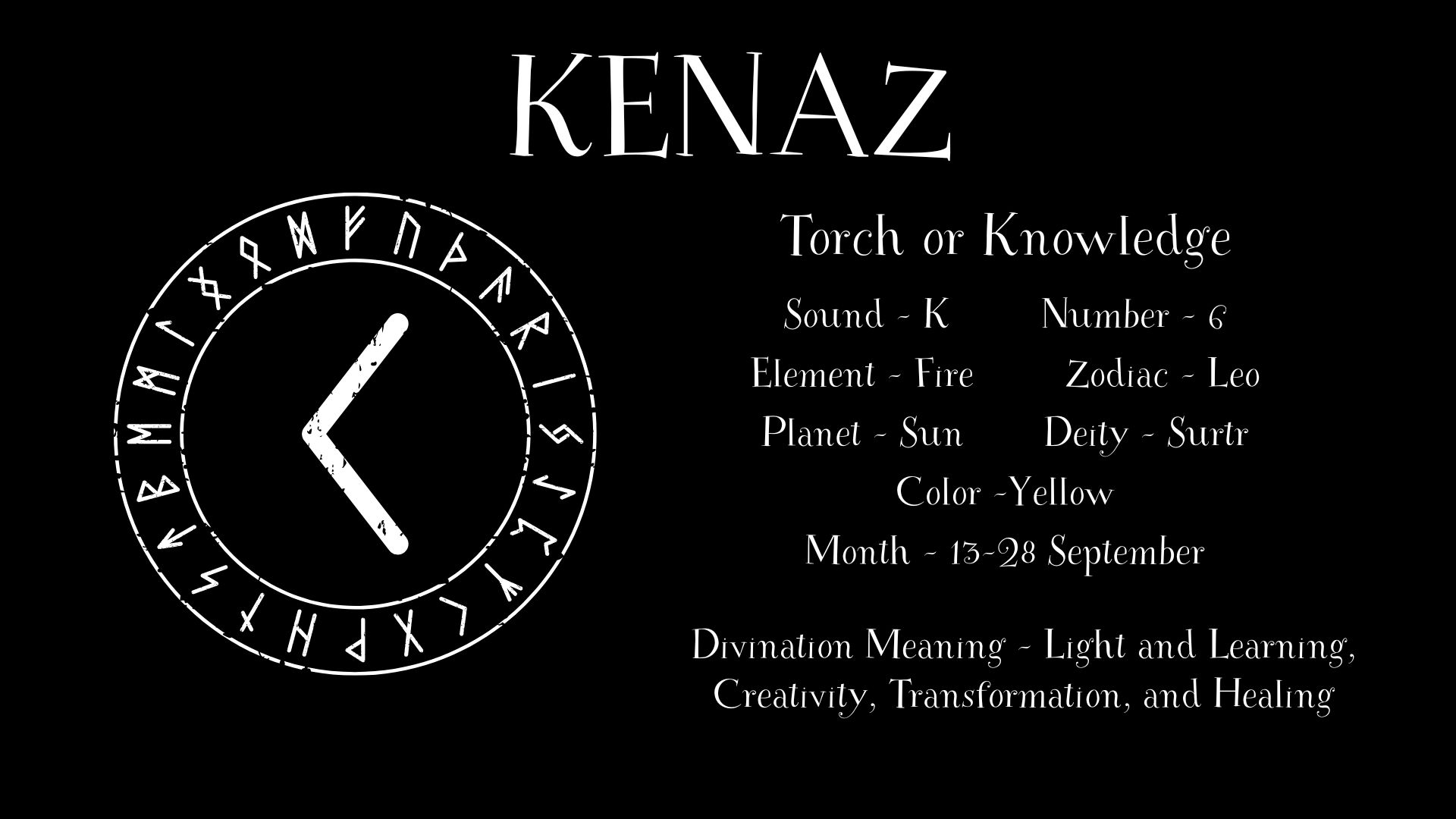 Kenaz – Norse Rune Meaning - Altar Gods