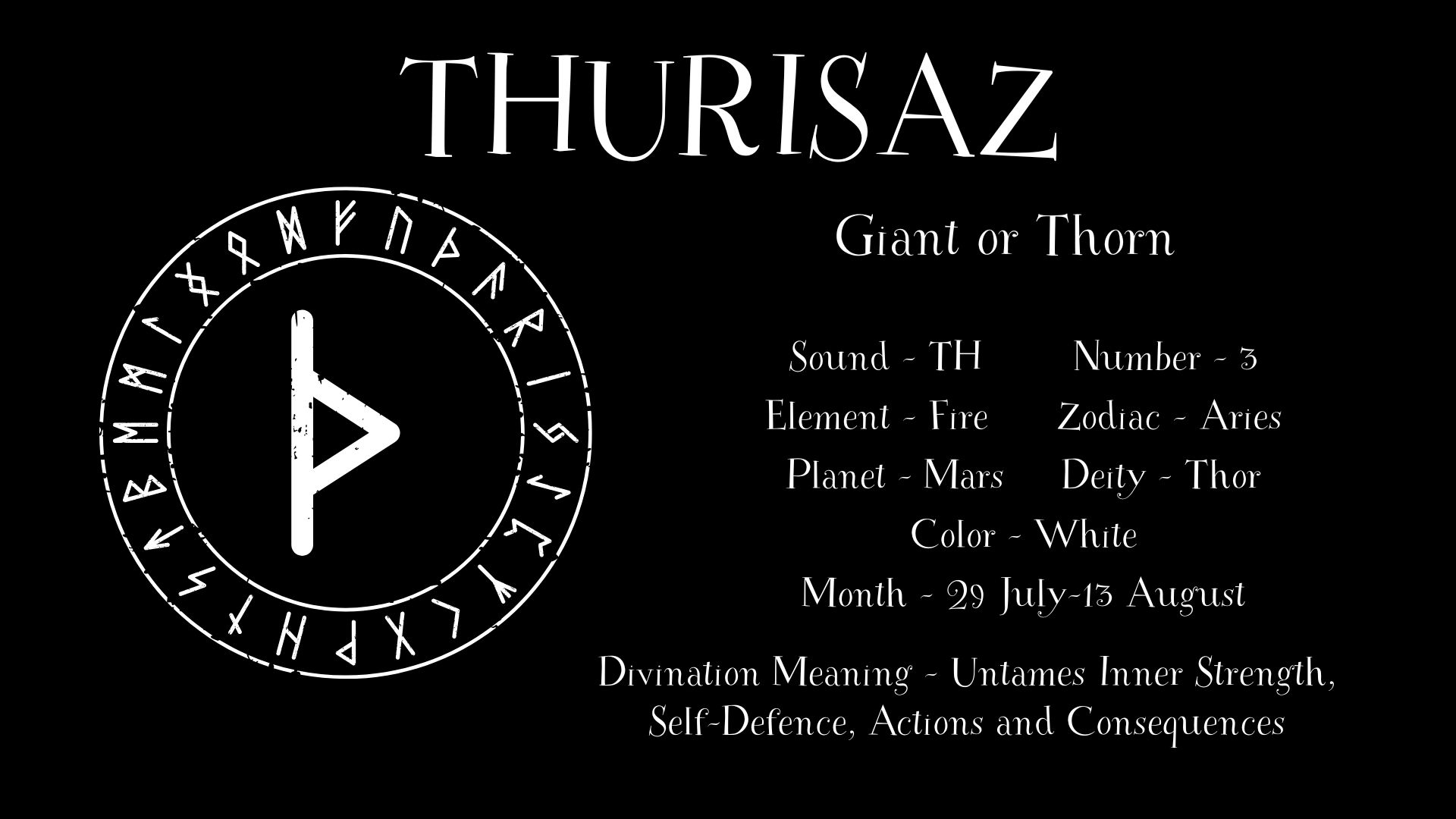Thurisaz – Norse Rune Meaning - Altar Gods