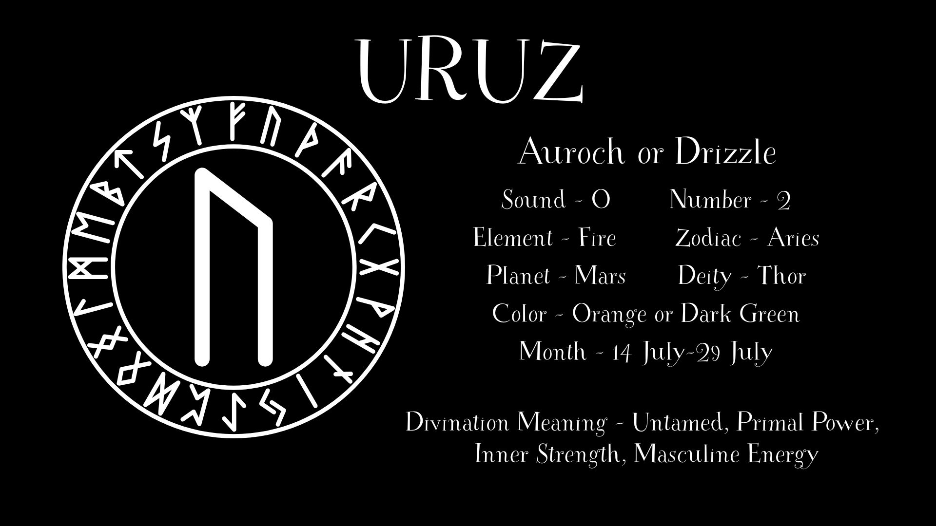 Uruz – Norse Rune Meaning - Altar Gods