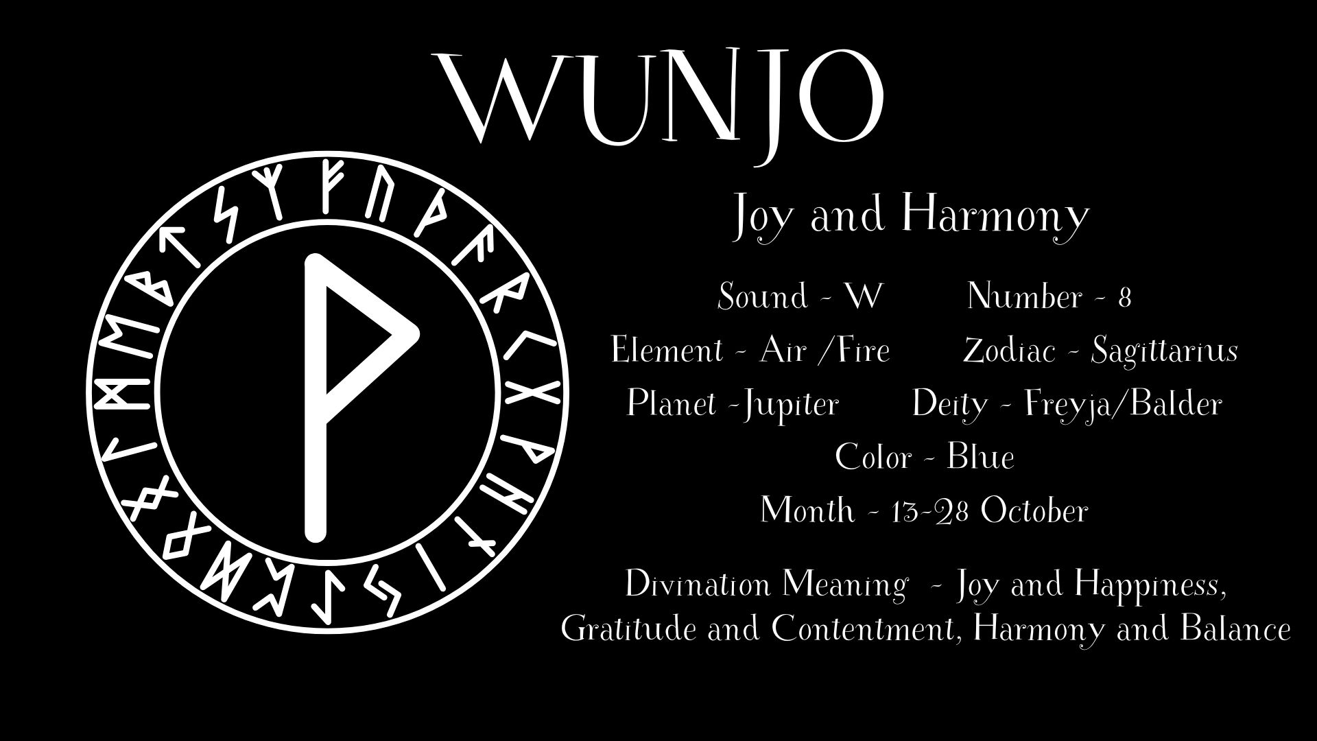 Wunjo – Norse Rune Meaning - Altar Gods